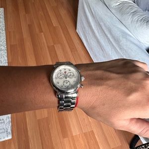 Accessories | Michele Deco Watch Round With Diamonds | Poshmark